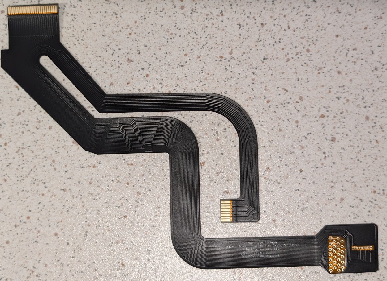 Macintosh Portable (M5120) Backlight Upgrade Screen Flex Cable – Tech ...